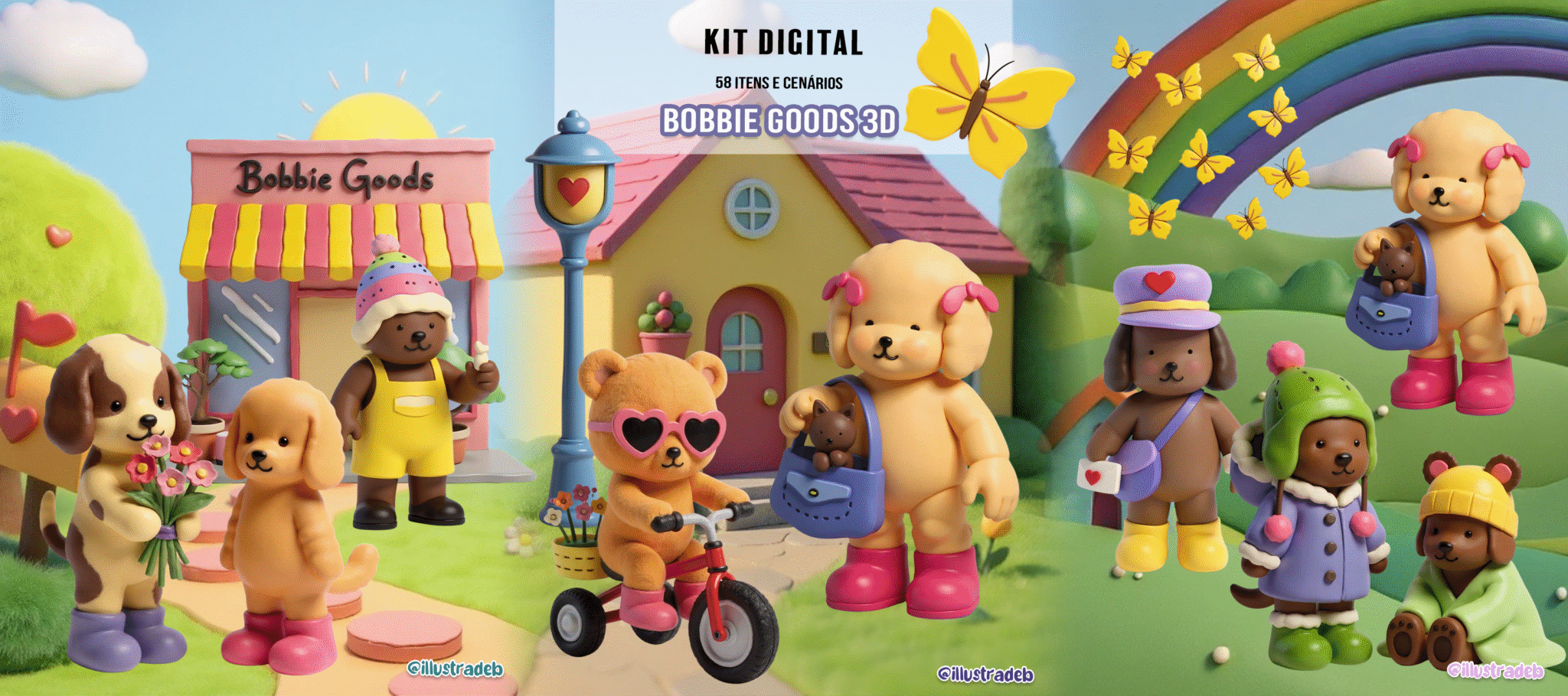 Kit Digital Bobbie Goods - Drive da Cris
