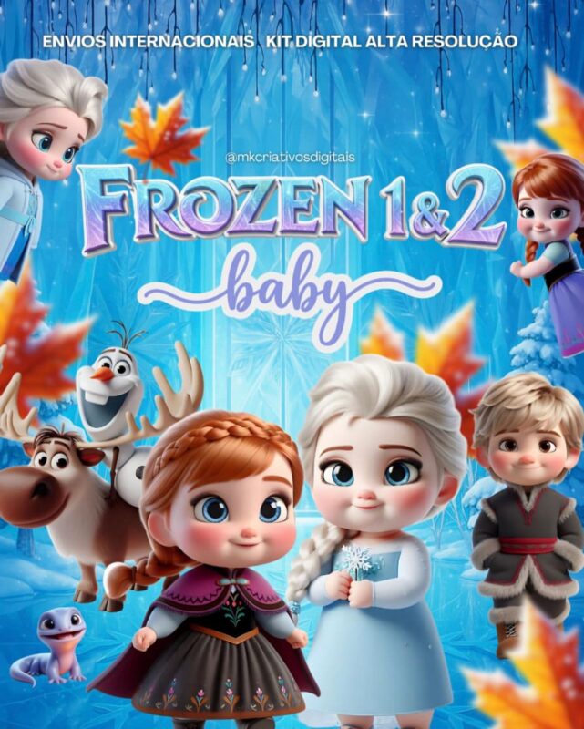 Kit Digital FROZEN BABY - Drive da Cris