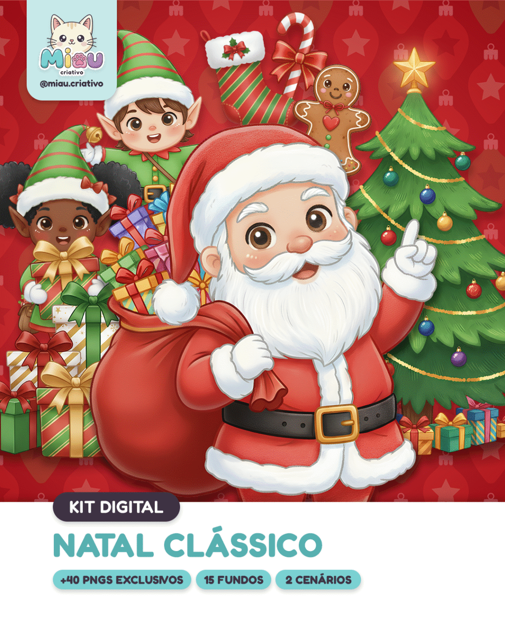 Kit digital Natal Clássico - Drive da Cris