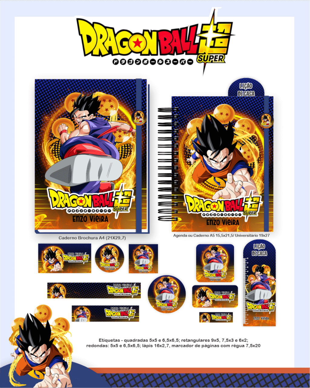 Volta as Aulas – Escolar 2026 DRAGON BALL Z - Drive da Cris