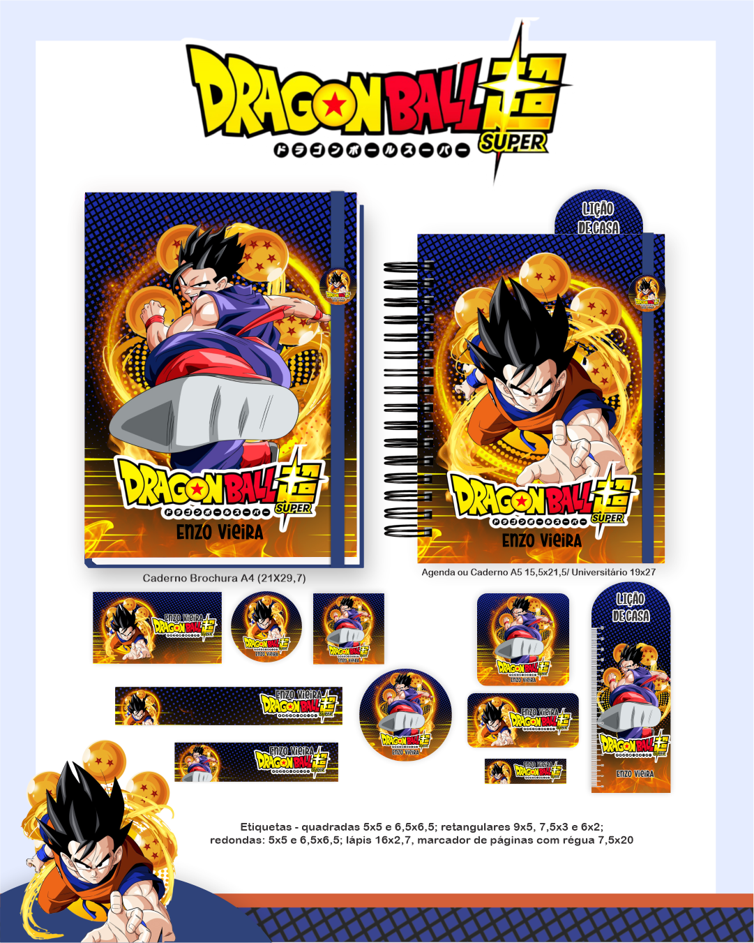 Volta as Aulas – Escolar 2026 DRAGON BALL Z - Drive da Cris