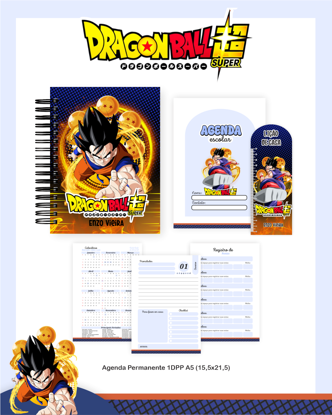 Volta as Aulas – Escolar 2026 DRAGON BALL Z - Drive da Cris