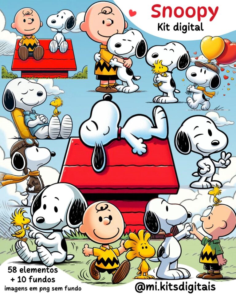 KIT DIGITAL Snoopy - Drive da Cris