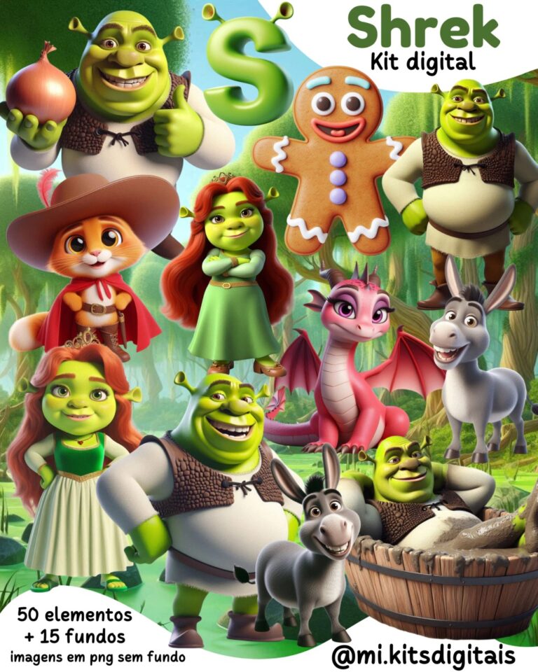 KIT DIGITAL Shrek - Drive da Cris