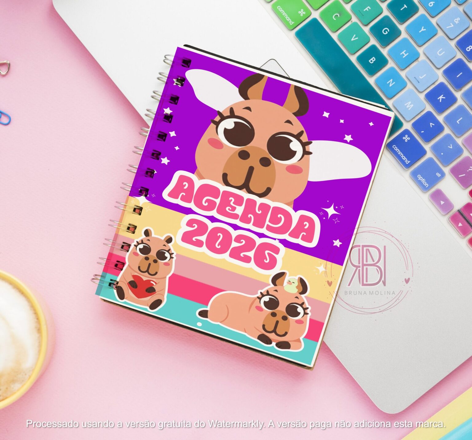 Kit digital capa de agenda – Pets puket - Drive da Cris