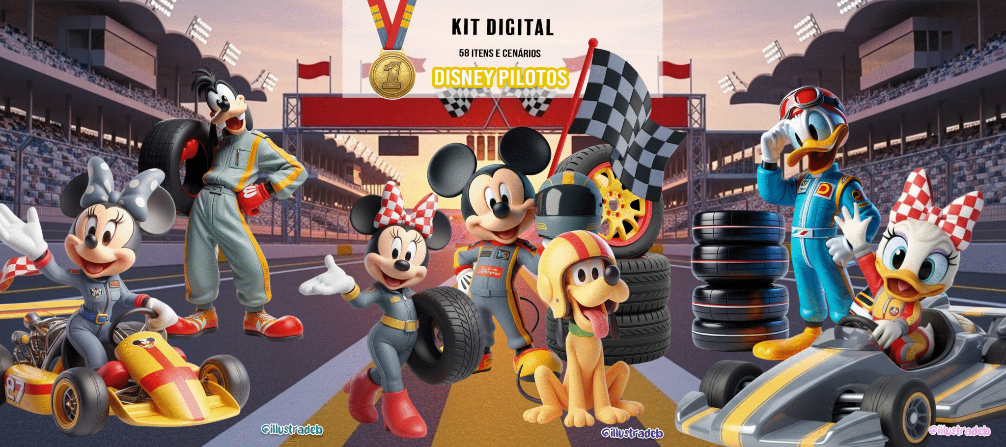 Kit Digital Disney Pilotos - Drive da Cris